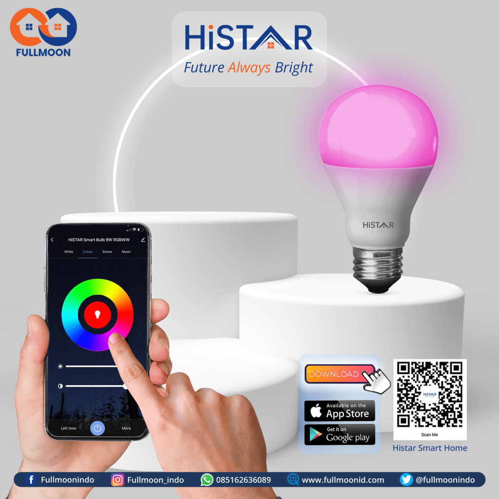 (Review) Histar Smart Lamp LED RGBWW, lampu yang bisa menyesuaikan ...